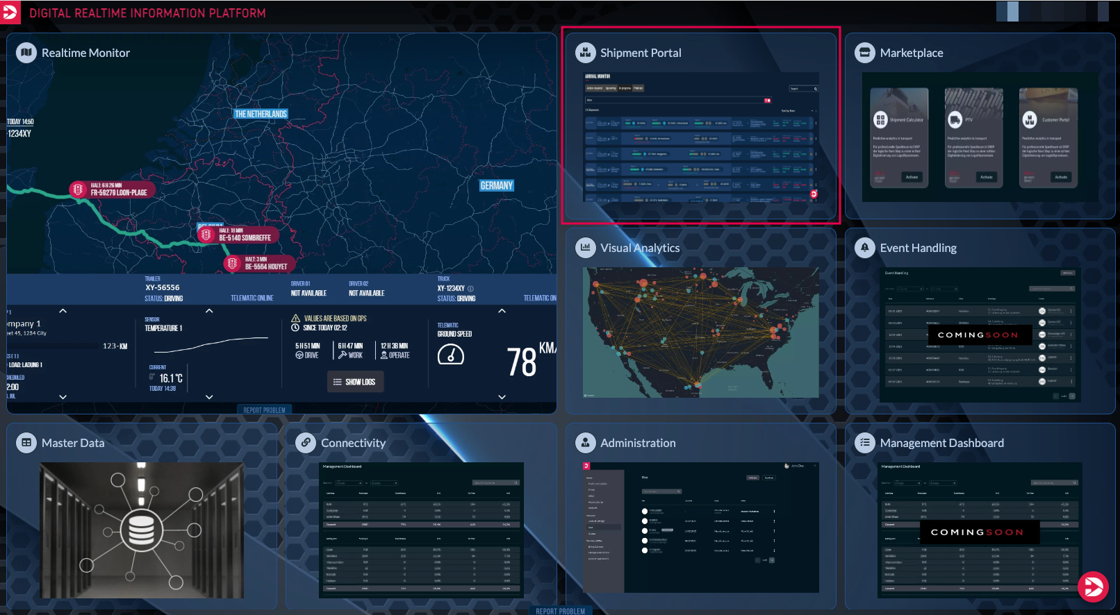 Shipment Portal - Arrival Monitor