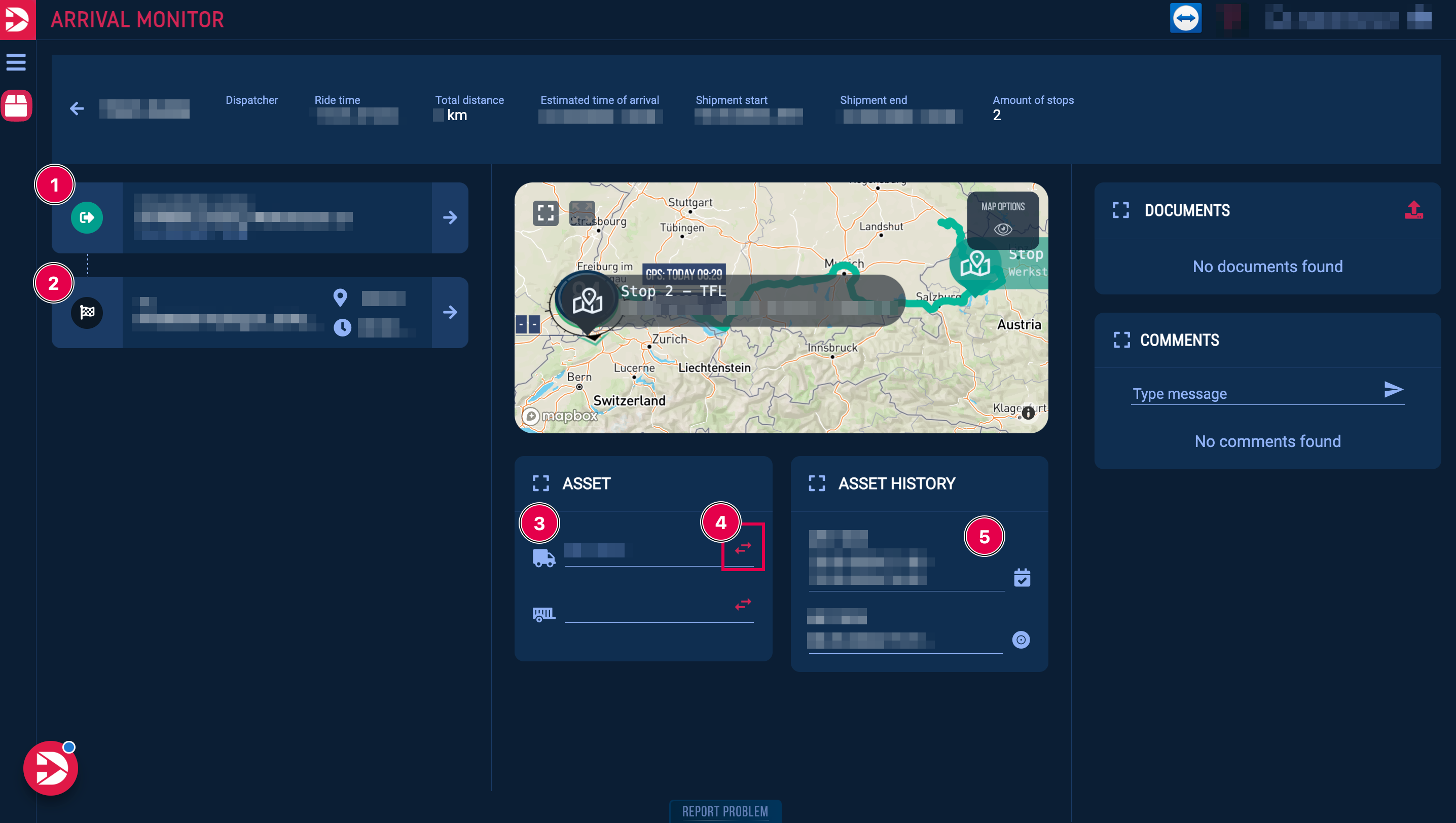 Shipment Portal - Arrival Monitor